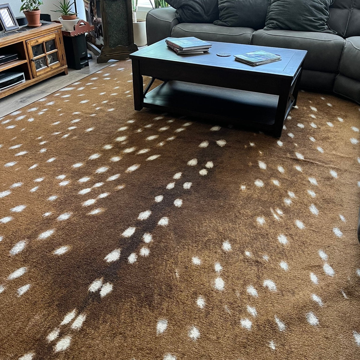 Axis Hide Area Rug XL | Wildlife Decor | Your Western Decor – Blue ...