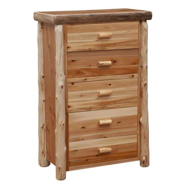 Premium Cedar Log Chest of Drawers - 3 Sizes | American Made – Blue ...