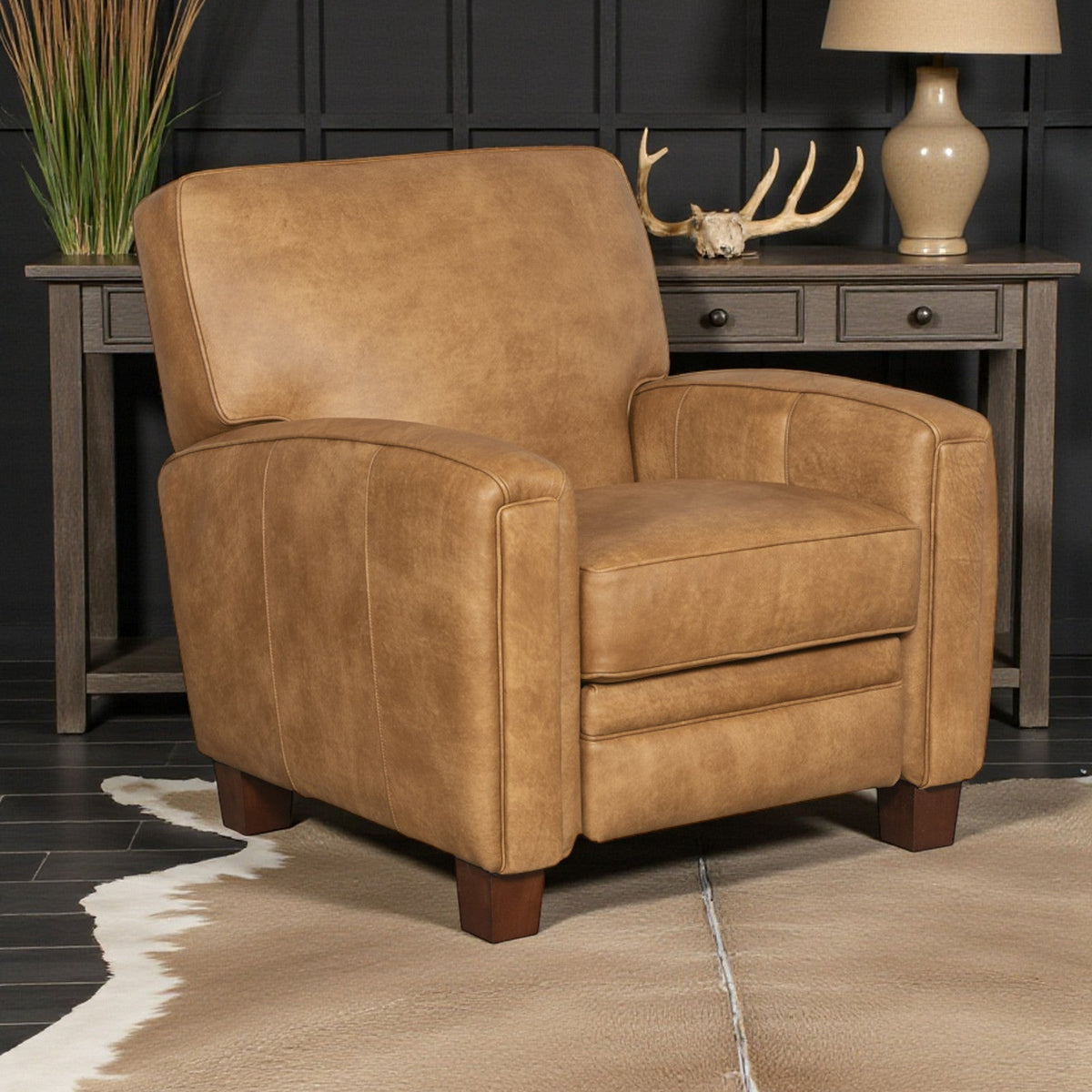American Made Houk Leather Recliner | Blue Mountain Brands – Blue ...