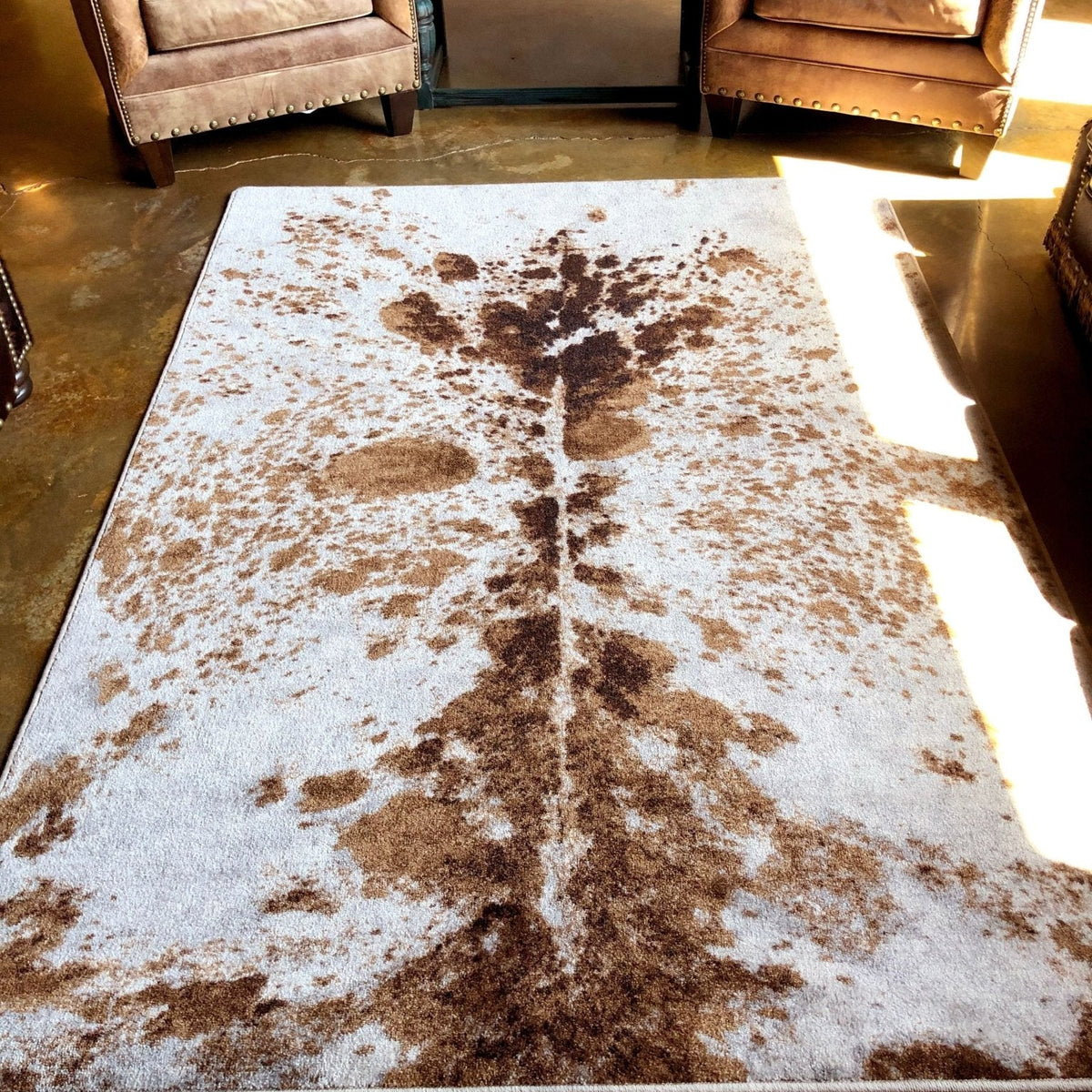 Longhorn Brown Spotted Western Rugs | Your Western Decor – Blue ...