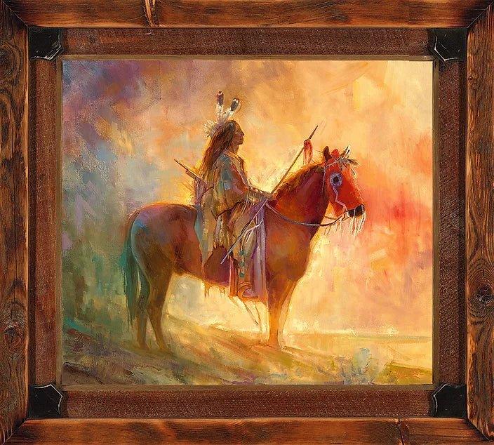 Native Evening Sentinel Art by Colt Idol | American Art – Blue Mountain ...